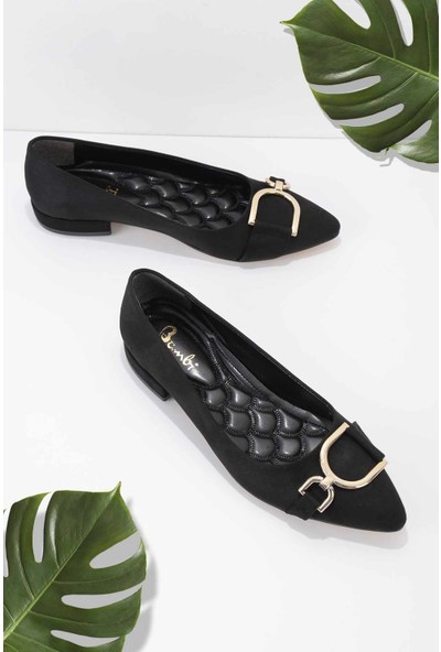 Bambi Siyah Kadın Babet K01703003665