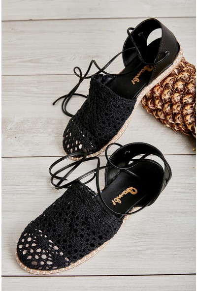 Bambi Siyah Kadın Espadril L0534120013
