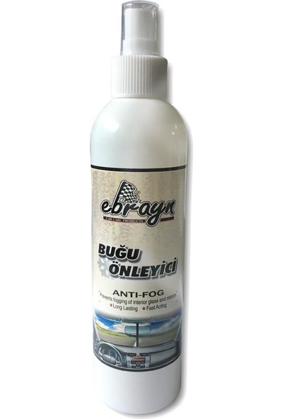Ebrayn Buğu Önleyici Sprey 250 ml Cam-Gözlük-Ayna