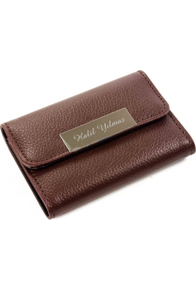 Hediye Rengi İsme Özel Premium Deri Kartvizitlik Kahverengi Hediye Rengi İsme Özel Premium Deri Kartvizitlik Kahverengi