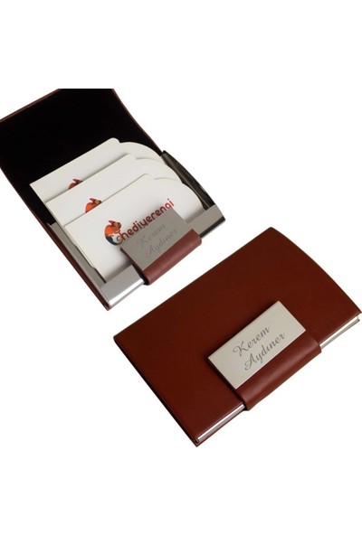 Hediye Rengi İsme Özel Suni Deri Premium Kartvizitlik Taba Hediye Rengi İsme Özel Suni Deri Premium Kartvizitlik Taba