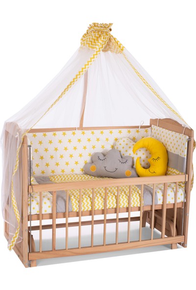 Carino Wins Masif Organik Ahşap Anne Yanı Sallanan Beşik + Sarı Bebek Uyku Seti + Yatak Carino Wins Masif Organik Ahşap Anne Yanı Sallanan Beşik + Sarı Bebek Uyku Seti + Yatak