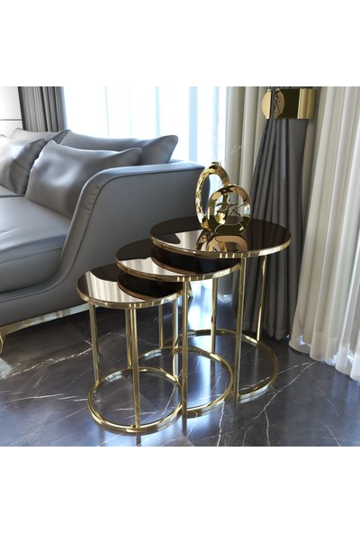 Pukka Sehpa Aynalı Zigon Sehpa