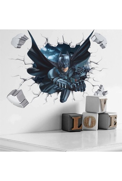 Kt Decoration Batman Betmen Çocuk ve Genç Odası 3 Boyutlu Pvc Duvar Sticker Kt Decoration Batman Betmen Çocuk ve Genç Odası 3 Boyutlu Pvc Duvar Sticker