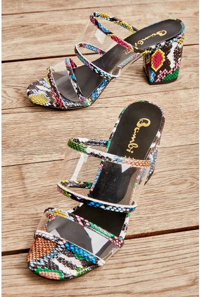 Bambi Renkli Yılan Kadın Terlik