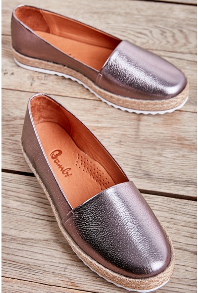 Bambi Kurşun Kadın Espadril Ayakkabı