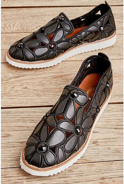 Bambi Siyah Kadın Espadril Ayakkabı