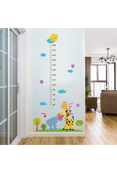Kt Decoration Bebek ve Çocuk Odası Boy Ölçer Hayvan Dostlar Duvar Çıkartması Kt Decoration Bebek ve Çocuk Odası Boy Ölçer Hayvan Dostlar Duvar Çıkartması