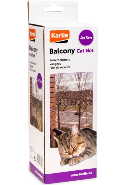 Karlıe Kedi Için Balkon Ağı 4m x 3m Karlıe Kedi Için Balkon Ağı 4m x 3m