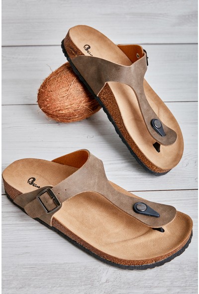 Bambi Taş Nubuk Kadın Terlik