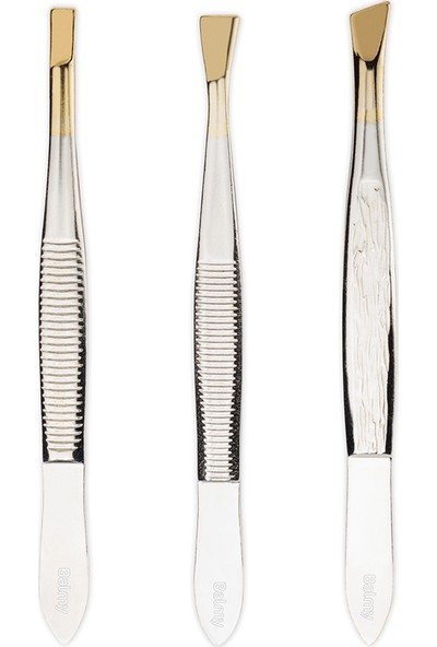 Balmy 3'lü Cımbız Seti (Geniş Uç, Dar Uç, Yan Uç) Balmy 3'lü Cımbız Seti (Geniş Uç, Dar Uç, Yan Uç)