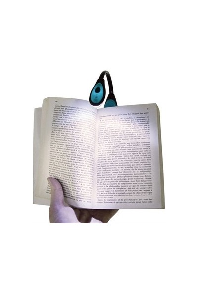 Emg Ticaret Kitap Okuma Lambası Kıskaçlı Işık Pilli Aydınlatma Kitap Okuma Işığı