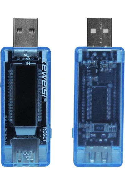 Zauss Keweisi Usb Voltmetre Ampermetre Usb Şarj Kapasitesi Test Cihazı Zauss Keweisi Usb Voltmetre Ampermetre Usb Şarj Kapasitesi Test Cihazı