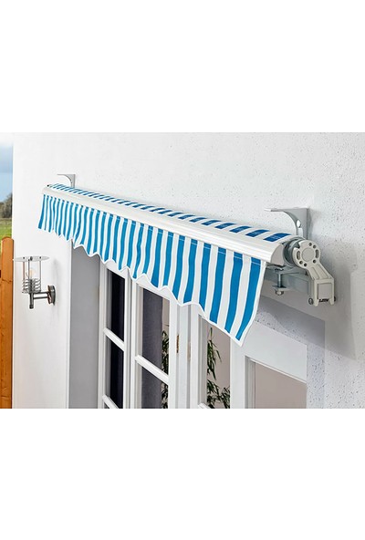 Evinizin Atölyesi Tente Mavi-Beyaz 400X250 cm Evinizin Atölyesi Tente Mavi-Beyaz 400X250 cm