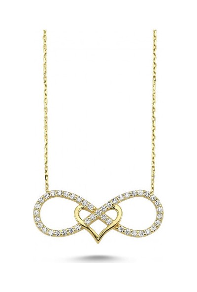 Online Takı 14 Ayar Altın Kalpli Sonsuzluk Kolyesi Online Takı 14 Ayar Altın Kalpli Sonsuzluk Kolyesi