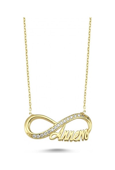 Online Takı 14 Ayar Altın Annem&sonsuzluk Kolyesi Online Takı 14 Ayar Altın Annem&sonsuzluk Kolyesi