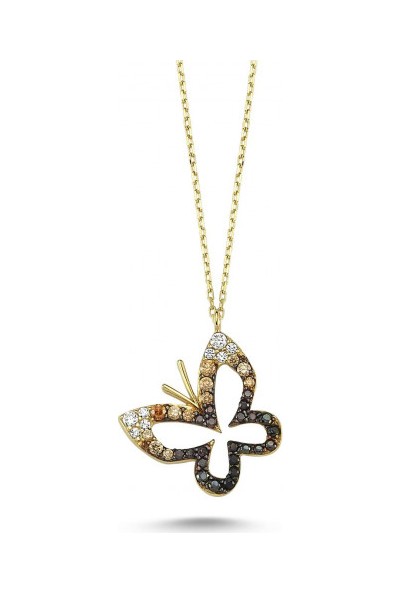 Online Takı 14 Ayar Altın Kelebek Kolye Online Takı 14 Ayar Altın Kelebek Kolye