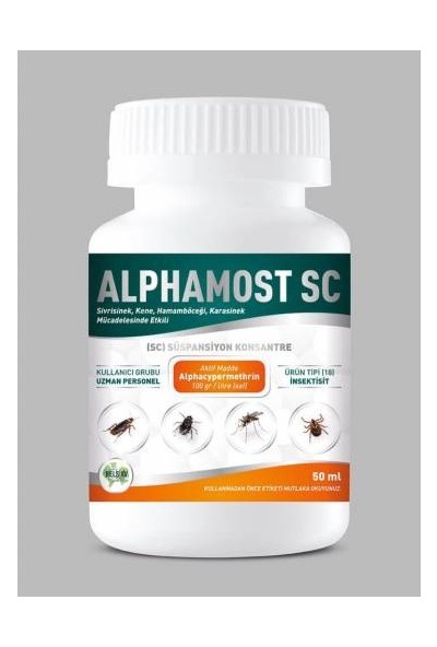 Roksan Alphamost Sc 50 ml Sivrsinek,Karasinek Ve Hamamböceği X 5 Adet Roksan Alphamost Sc 50 ml Sivrsinek,Karasinek Ve Hamamböceği X 5 Adet