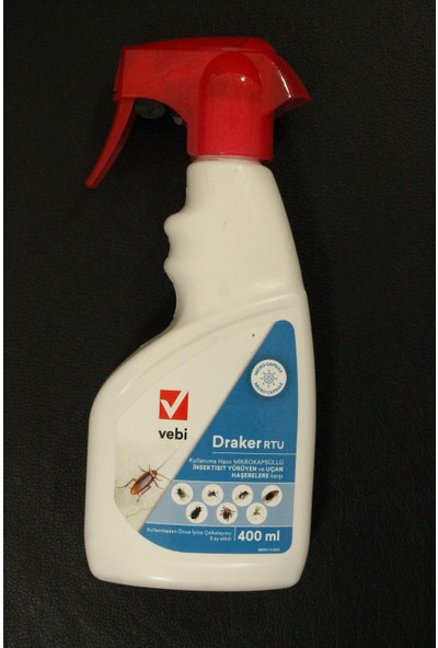 Vebi Vebi Draker Rtu Kullanıma Genel Hazır Haşere 400 ml Vebi Vebi Draker Rtu Kullanıma Genel Hazır Haşere 400 ml