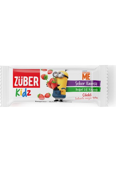 Züber Kidz Çilekli ve Kakaolu Meyve Barı 30 gr