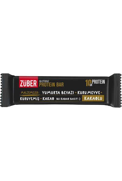 Züber Glutensiz Protein Bar Kakaolu