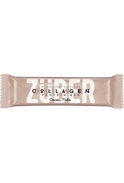 Züber Kakao Çekirdekli Kolajen Protein Bar 35 gr