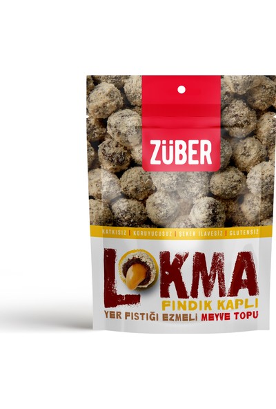 Züber Lokma Fındık Kaplı Meyve Topu 96 gr