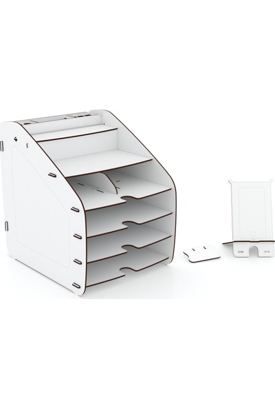 Design Otto Fx Large Modest 6 Renk A4 Evrak Rafı Masaüstü Organizer