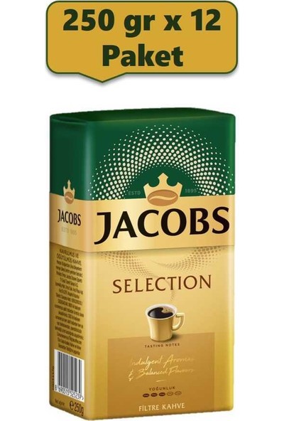 Jacobs Selection Filtre Kahve 250 gr x 12 Jacobs Selection Filtre Kahve 250 gr x 12