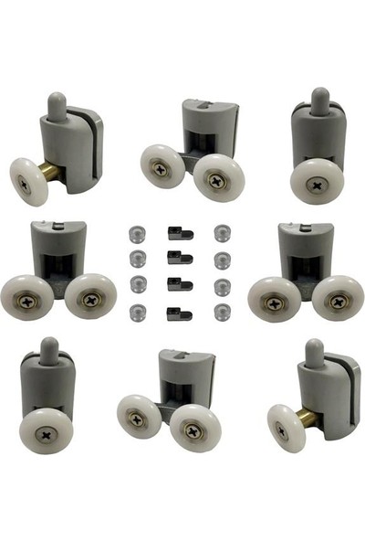 Eym Duşakabin Tekerleği 8 Li Set Teker Çapı 24 mm Eym Duşakabin Tekerleği 8 Li Set Teker Çapı 24 mm