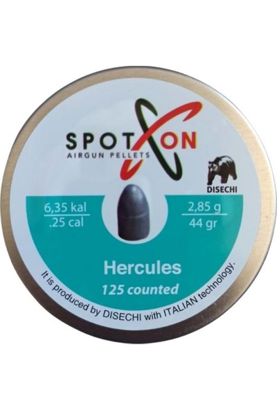 Spoton Hercules 6.35MM Saçma Pellet (44 Graın - 125 Adet) Spoton Hercules 6.35MM Saçma Pellet (44 Graın - 125 Adet)