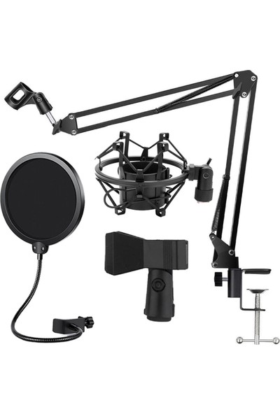 König Akrobat Sehpa + Pop Filtre + Shock Mount Set König Akrobat Sehpa + Pop Filtre + Shock Mount Set