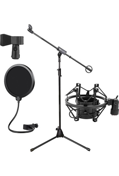 König Mikrofon Sehpası + Pop Filtre + Shock Mount Set König Mikrofon Sehpası + Pop Filtre + Shock Mount Set