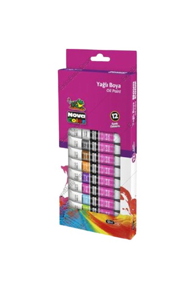Nova Color Yağlı Boya 12 ml x 12 Renk Nova Color Yağlı Boya 12 ml x 12 Renk