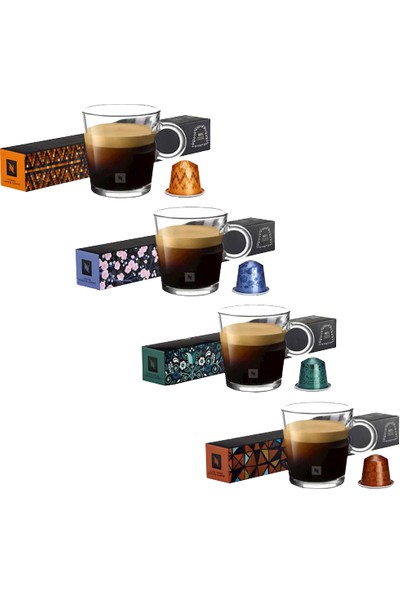 Nespresso World Explorations Serisi Fortisso Lungo, Tokyo Vivalto Lungo, Envivo Lungo, Linizio Lungo Kapsül Kahve 10'lu Nespresso World Explorations Serisi Fortisso Lungo, Tokyo Vivalto Lungo, Envivo Lungo, Linizio Lungo Kapsül Kahve 10'lu