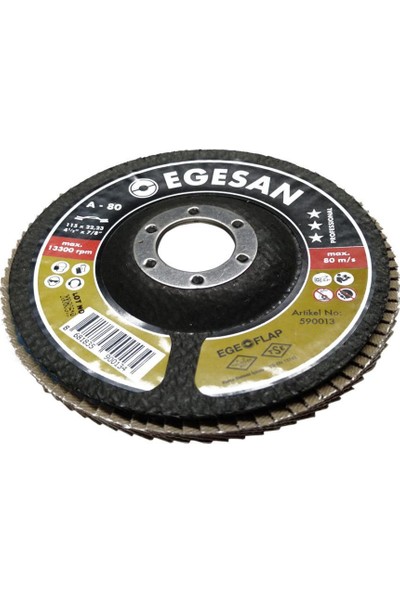 Egesan Flap Disk 80 Kum 115MM Aluminyum Oksit Egesan Flap Disk 80 Kum 115MM Aluminyum Oksit