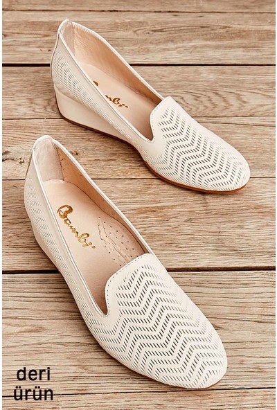 Bambi Bej Kadın Dolgu Topuklu L0531180203