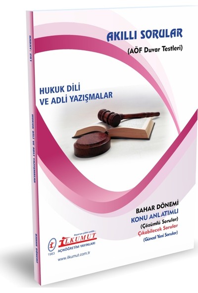İlkumut AÖF - Hukuk Dili ve Adli Yazışmalar