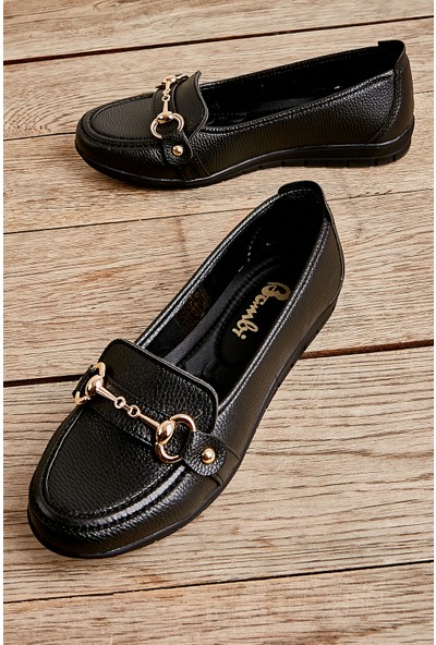Bambi Platin Kadın Loafer