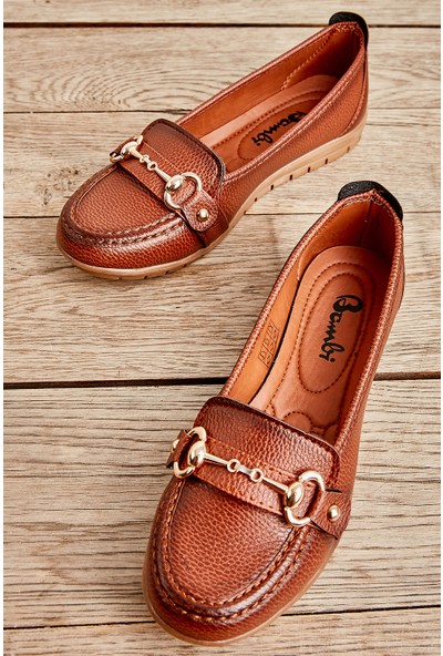 Bambi Platin Kadın Loafer