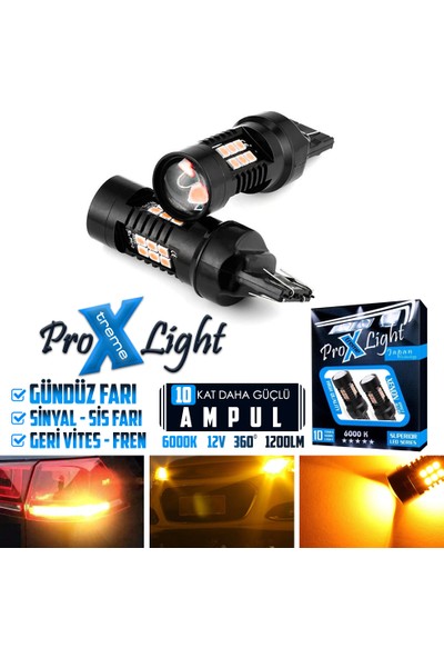C9 T20 W21 5W 7443 Canbus Gündüz Farı Sinyal Sis Geri Vites Ampulü 21 LED Turuncu 4014 Smd LED Çip 7443 Soket C9 T20 W21 5W 7443 Canbus Gündüz Farı Sinyal Sis Geri Vites Ampulü 21 LED Turuncu 4014 Smd LED Çip 7443 Soket