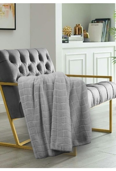 Ephemeris Soft Tek Kişilik Battaniye - Stone Gri Ephemeris Soft Tek Kişilik Battaniye - Stone Gri