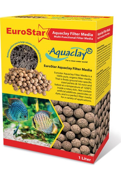 Eurostar Aquaclay Biyolojik Filtre Malzemesi 500 ml Eurostar Aquaclay Biyolojik Filtre Malzemesi 500 ml