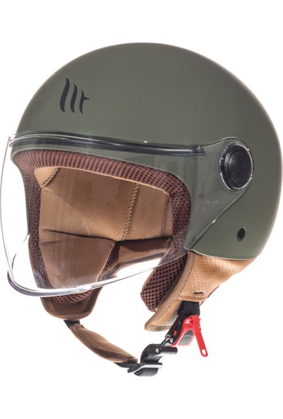 AMT Yarım Kask mt Kask Jet Street Mat Yeşil AMT Yarım Kask mt Kask Jet Street Mat Yeşil