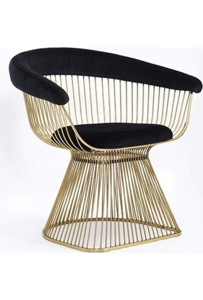 Ceviz Mobilya & Ahşap Jingim Gold Platner Metal Sandalye Ceviz Mobilya & Ahşap Jingim Gold Platner Metal Sandalye