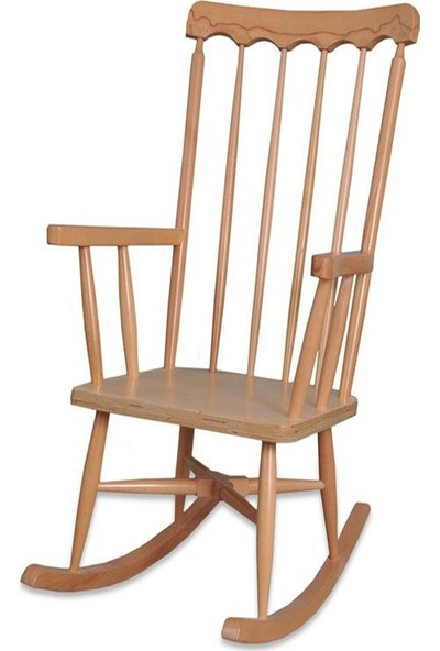 Ceviz Mobilya & Ahşap Sallanan Sandalye (Ahşap)