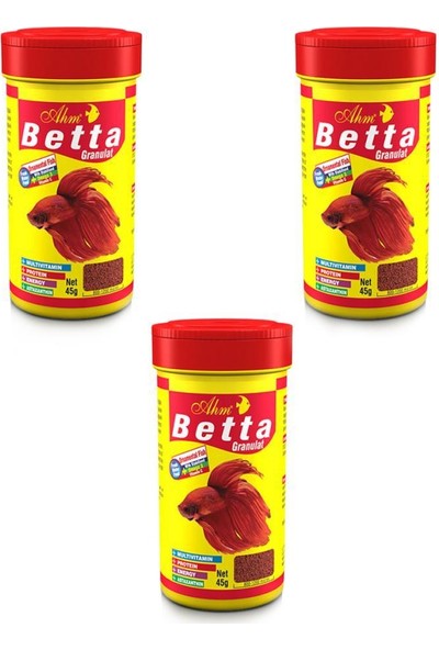 Sera Ahm Betta Granulat 100 ml - 3 Adet Sera Ahm Betta Granulat 100 ml - 3 Adet