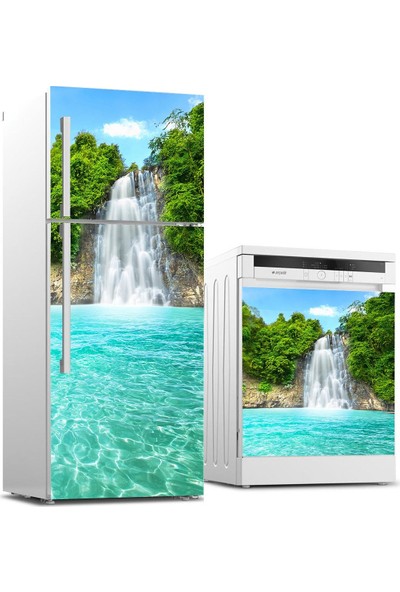 Jasmin2020 Buzdolabı ve Bulaşık Makinası Sticker Kaplama Etiketi Şelale Jasmin2020 Buzdolabı ve Bulaşık Makinası Sticker Kaplama Etiketi Şelale