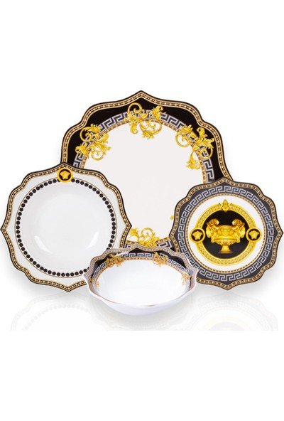 sembol Smbl Medusa 24 Prc Bone Chıne Yemek Tk. Ekselans-30