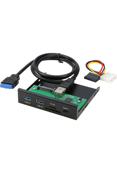 Alfais 4790 3.5 Inç USB 3.0 Tf Sd Microsd Type C Floppy Ön Pamel Disk Yuvası Alfais 4790 3.5 Inç USB 3.0 Tf Sd Microsd Type C Floppy Ön Pamel Disk Yuvası